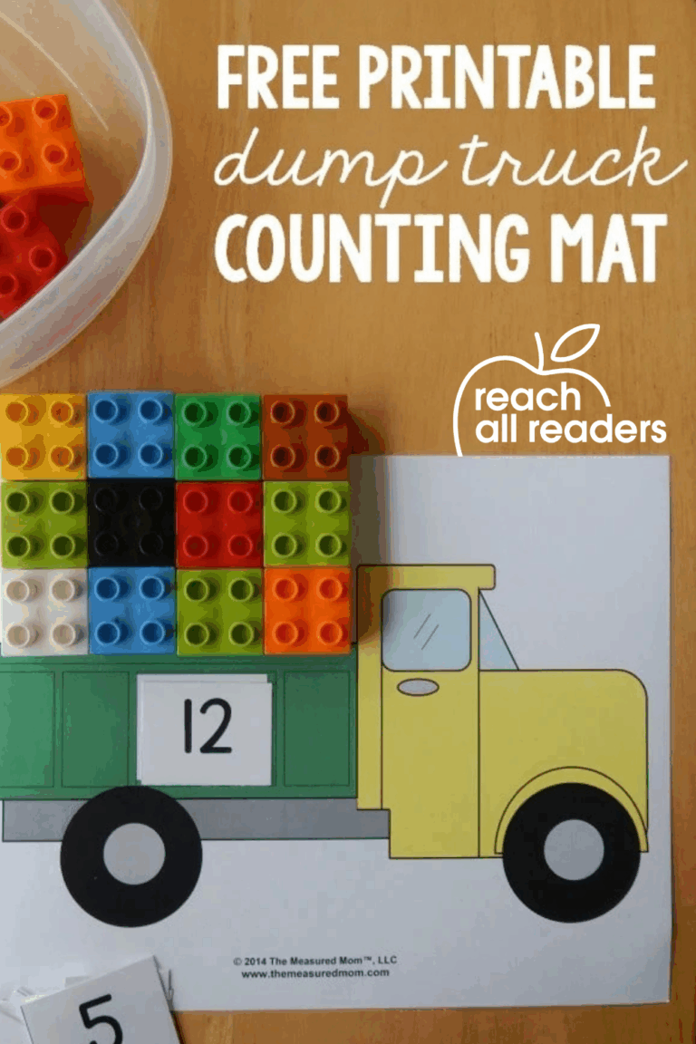 Dump truck counting mat - Reach All Readers