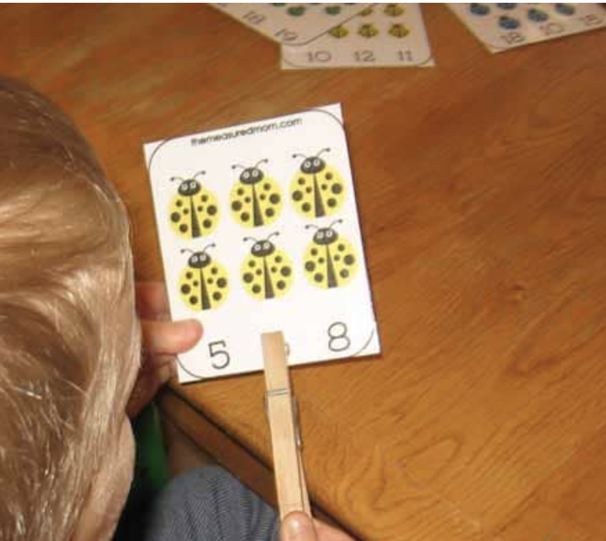 Ladybug count & clip cards - Reach All Readers