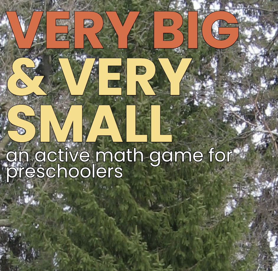 Outdoor Math Game: Exploring Size - The Measured Mom