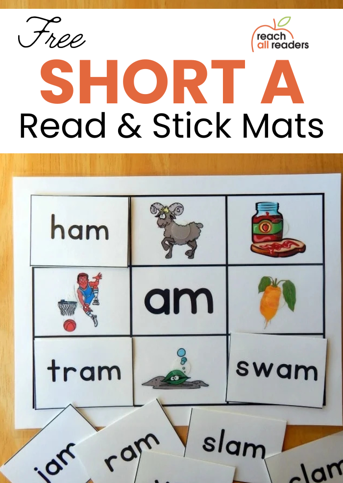 8 Short A Word Family Mats - printable! - The Measured Mom