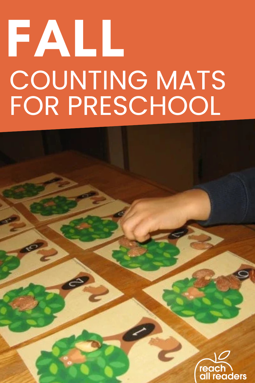 Fall counting mats - Reach All Readers