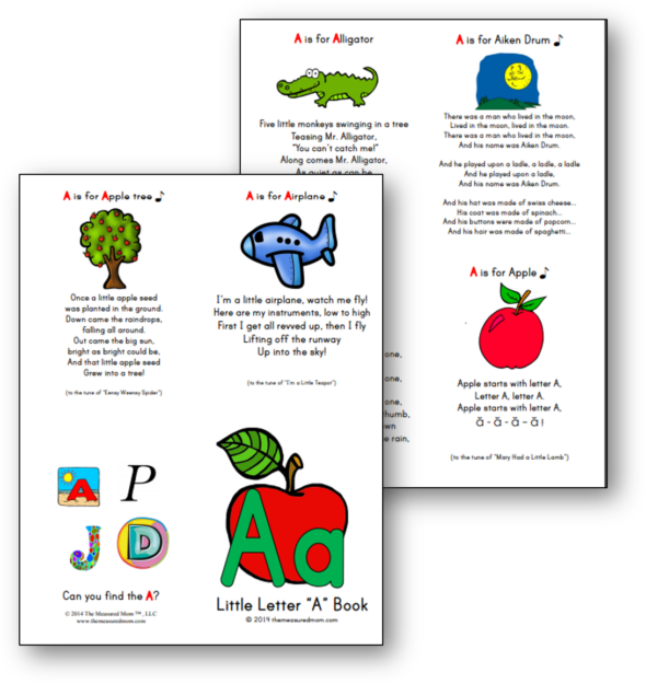 Rhymes for Preschoolers - a free letter A book - Reach All Readers