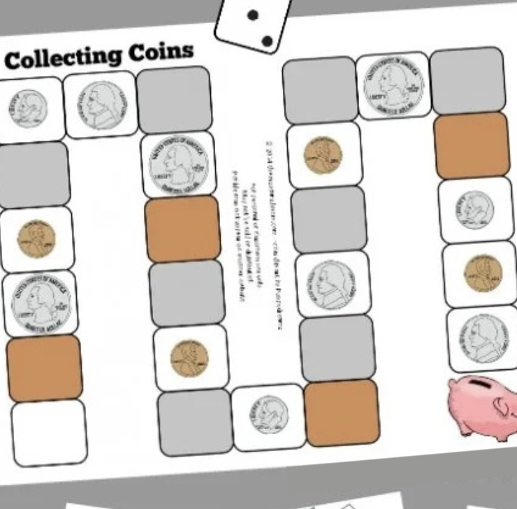 Collecting coins game - Reach All Readers