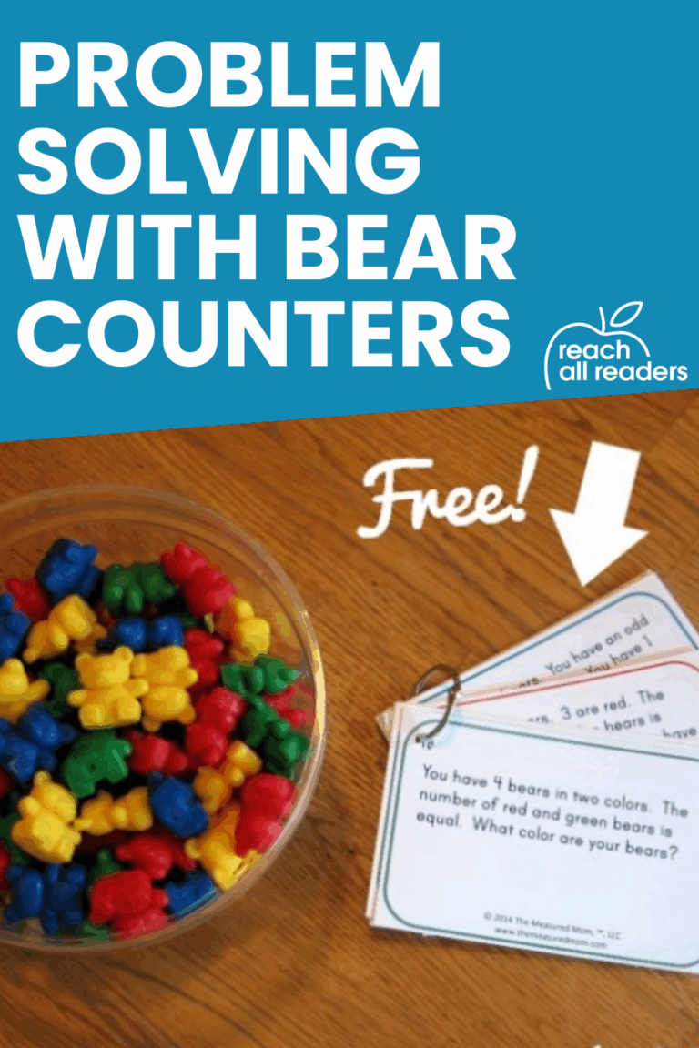 Bear counter problem solving activity - Reach All Readers