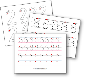 Number handwriting pages - Reach All Readers