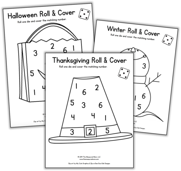 Seasonal roll and cover games - Reach All Readers