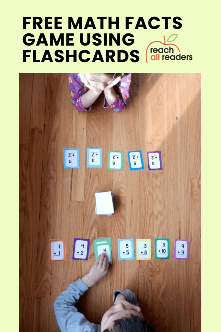 Flashcard math facts game - Reach All Readers