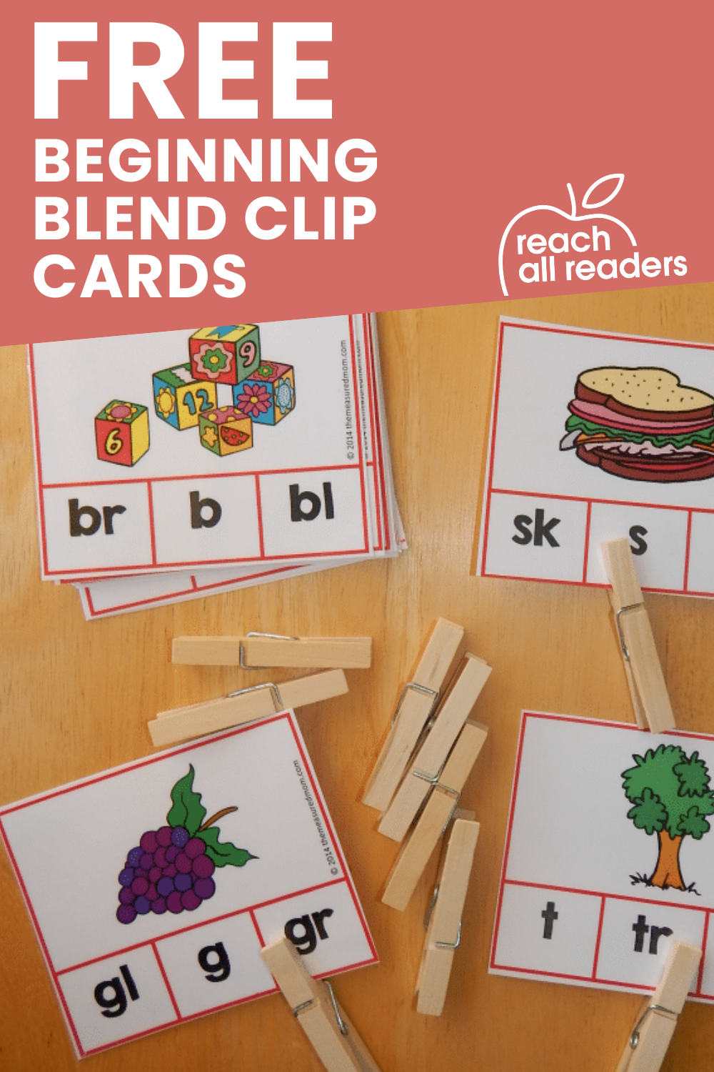 Beginning blend clip cards - Reach All Readers