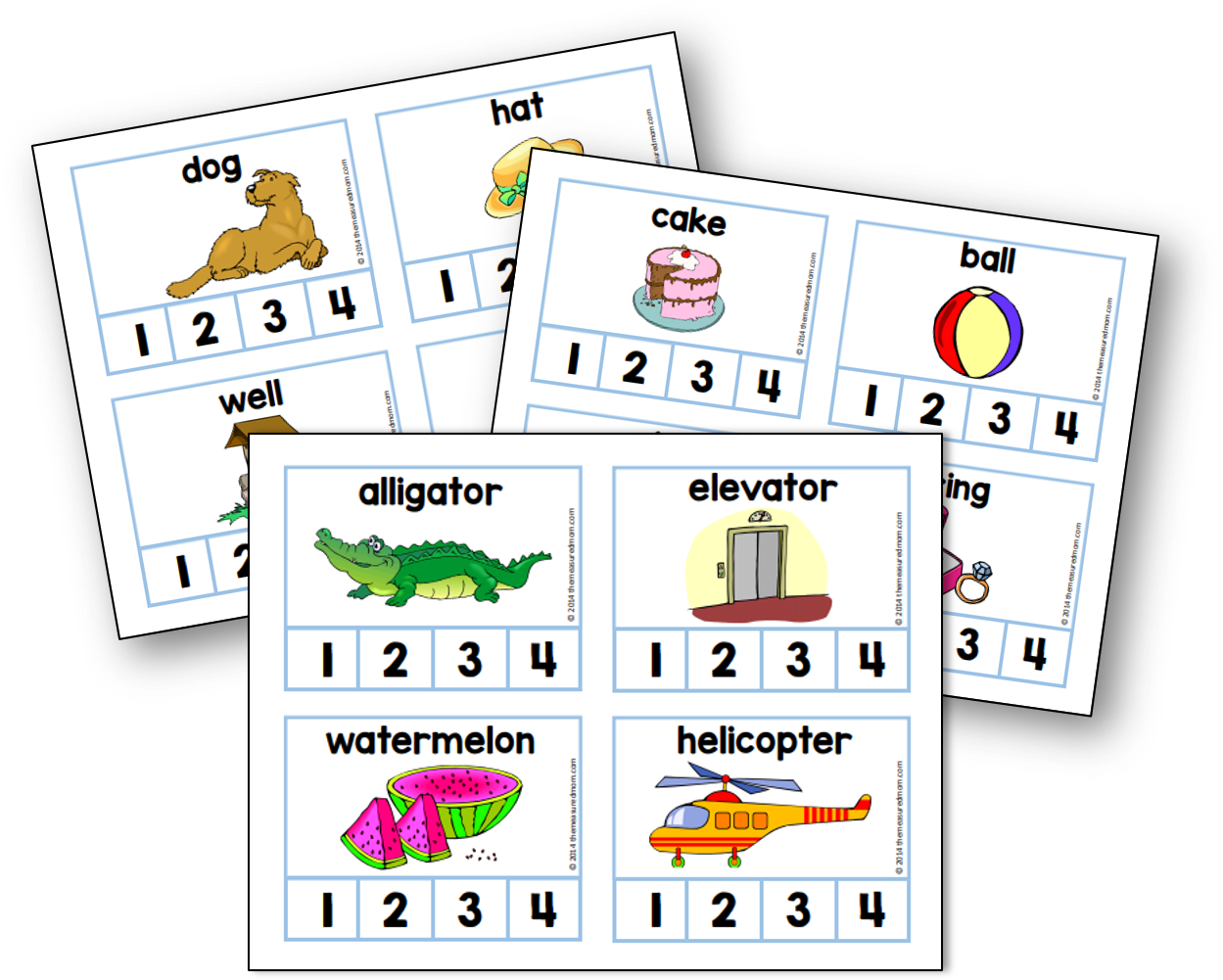 Syllable clip cards - Reach All Readers