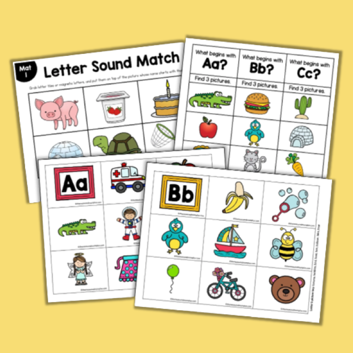 Beginning sounds coloring pages - Reach All Readers