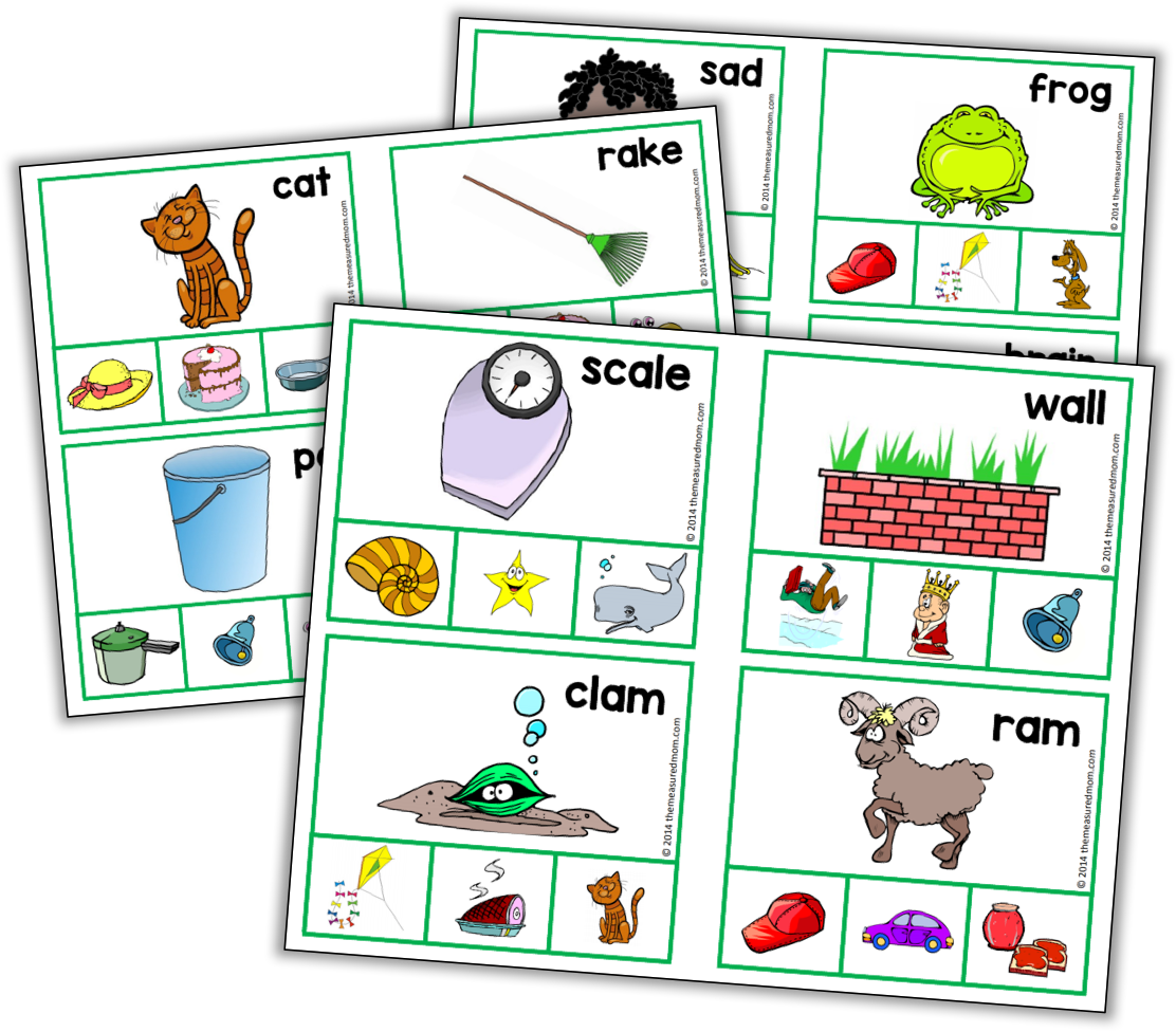 Rhyming clip cards - Reach All Readers
