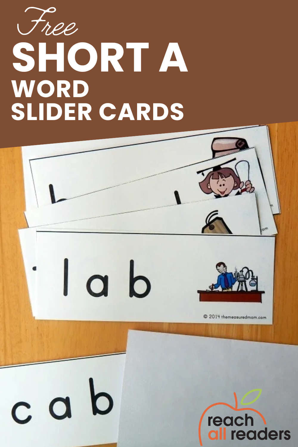 Short a word slider cards - Reach All Readers