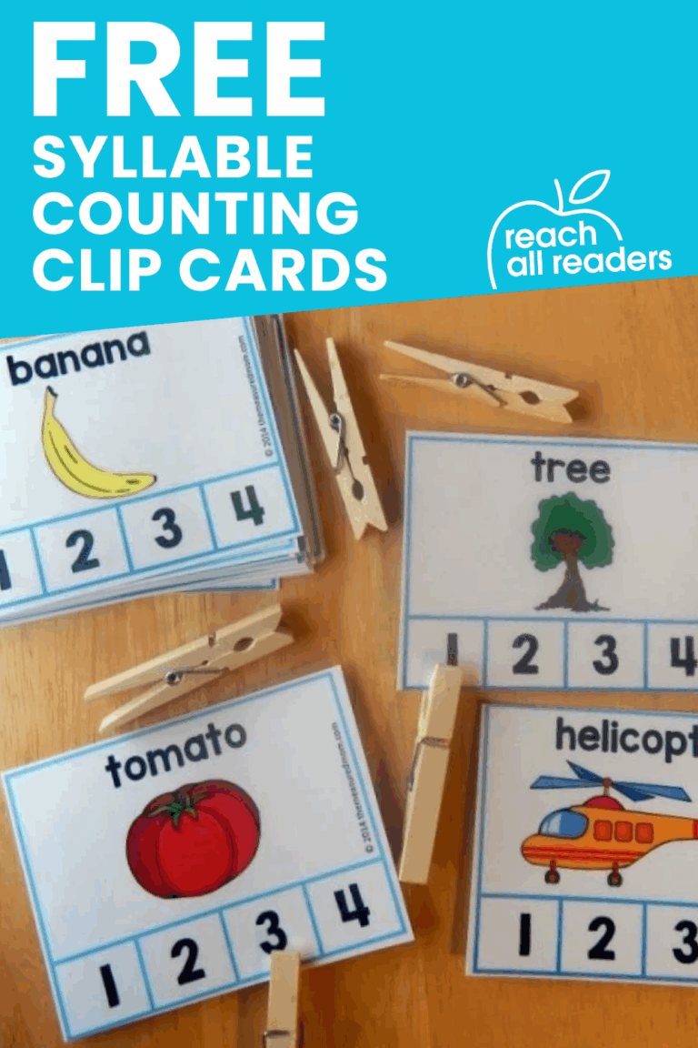 Syllable clip cards - Reach All Readers