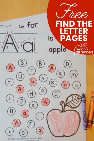 Letter find worksheets - Reach All Readers