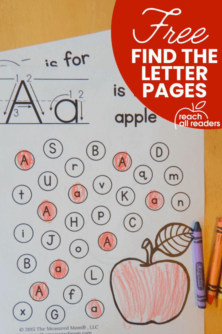 Letter find worksheets - Reach All Readers