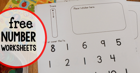 Number worksheets 1-10 - Reach All Readers