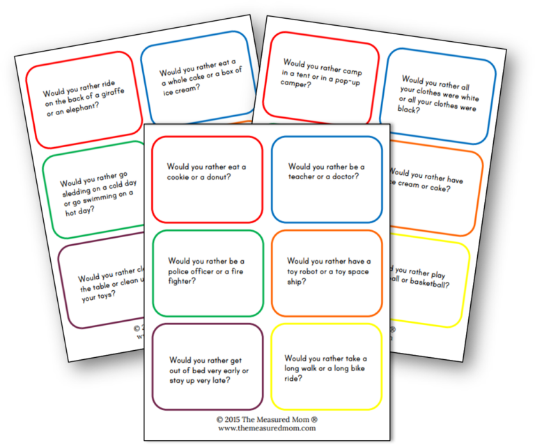 100 Would you rather questions for kids - Reach All Readers