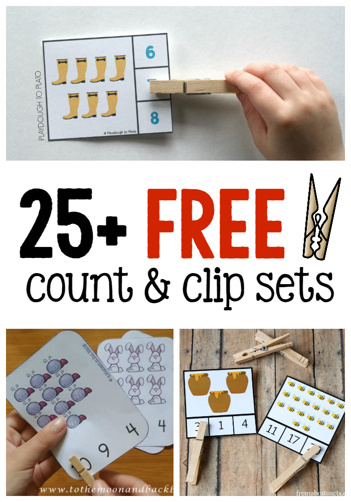 25+ sets of count and clip cards - Reach All Readers