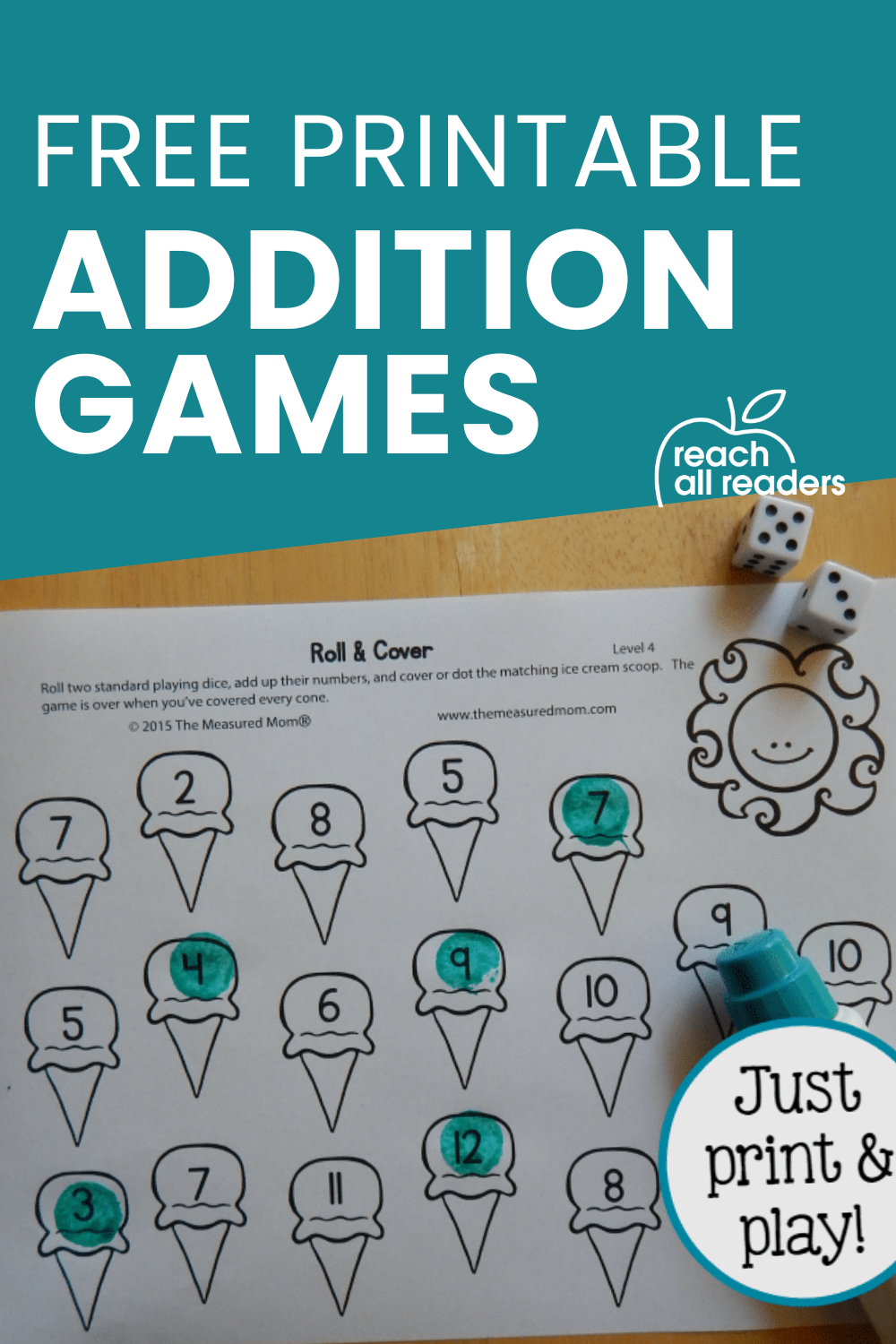 Addition games for K-2 - Reach All Readers