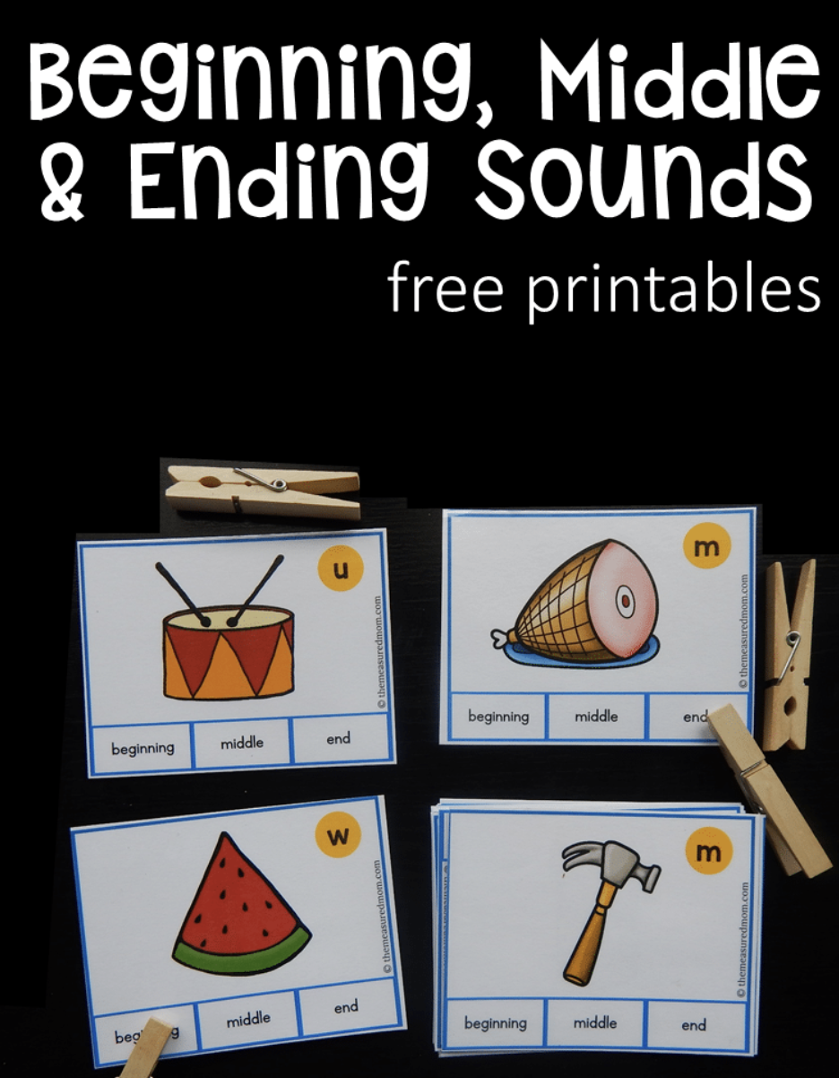 Beginning, middle, and ending sound clip cards - Reach All Readers