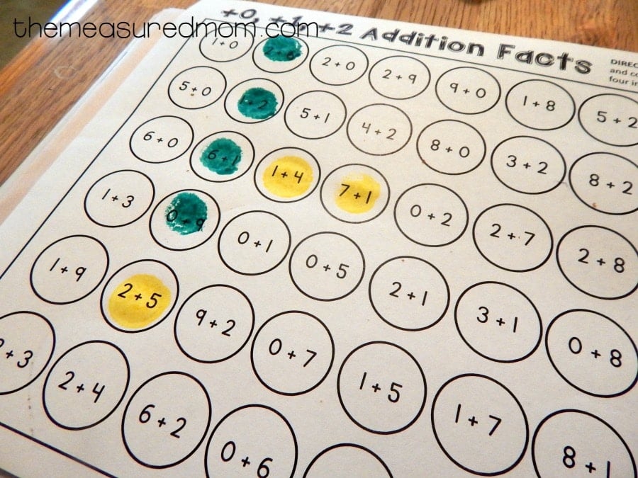 Addition fact strategy games - Reach All Readers