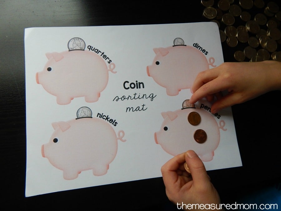Coin sorting mat - Reach All Readers