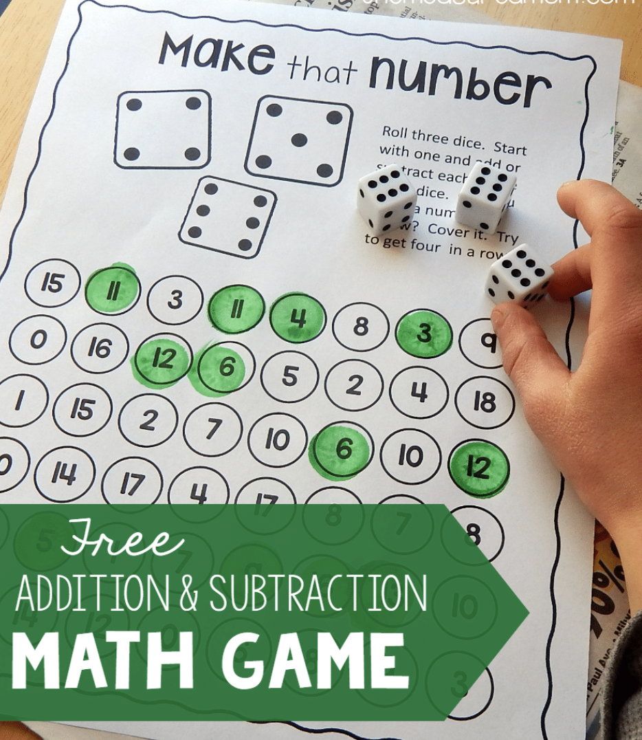 Addition and subtraction game - Reach All Readers