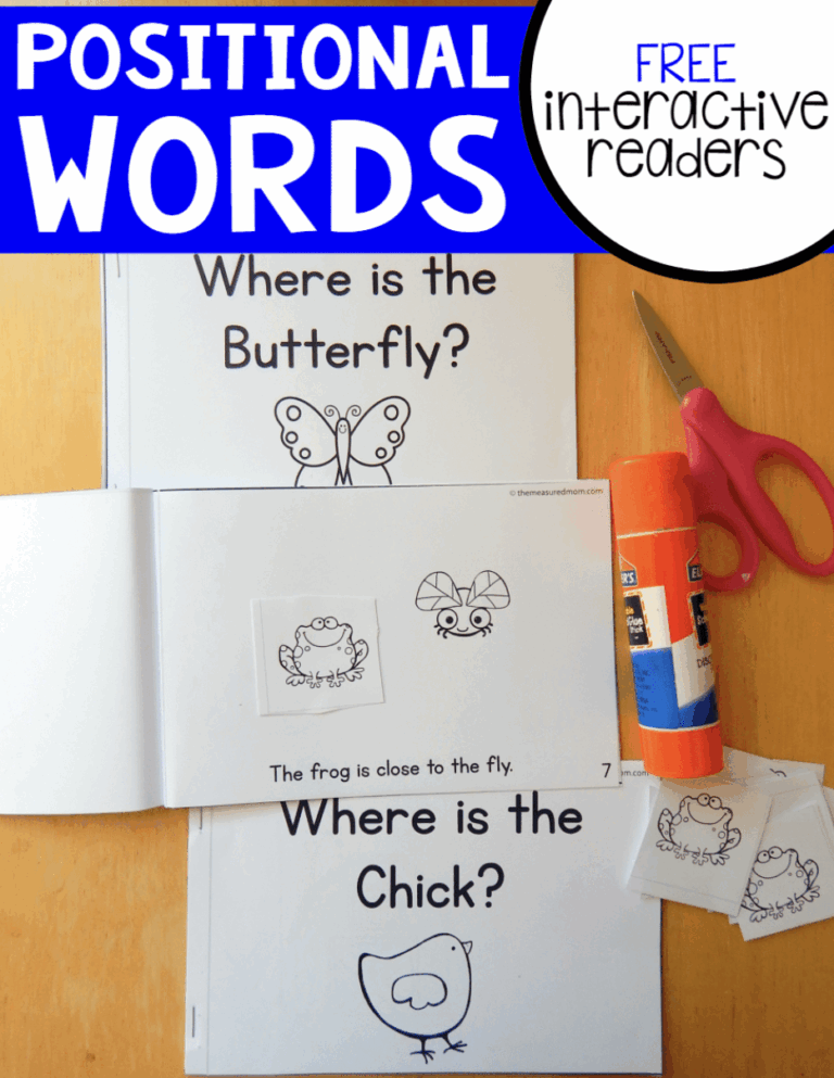 Free positional words activity - Reach All Readers