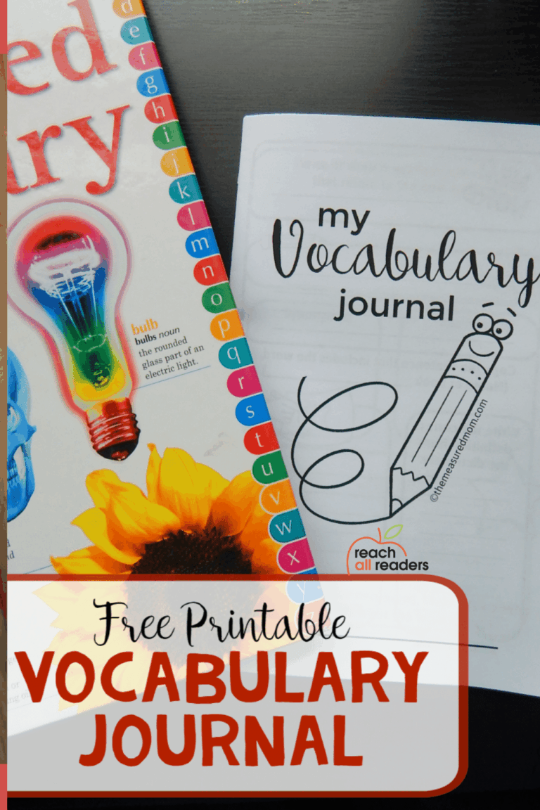 Vocabulary journal - Reach All Readers