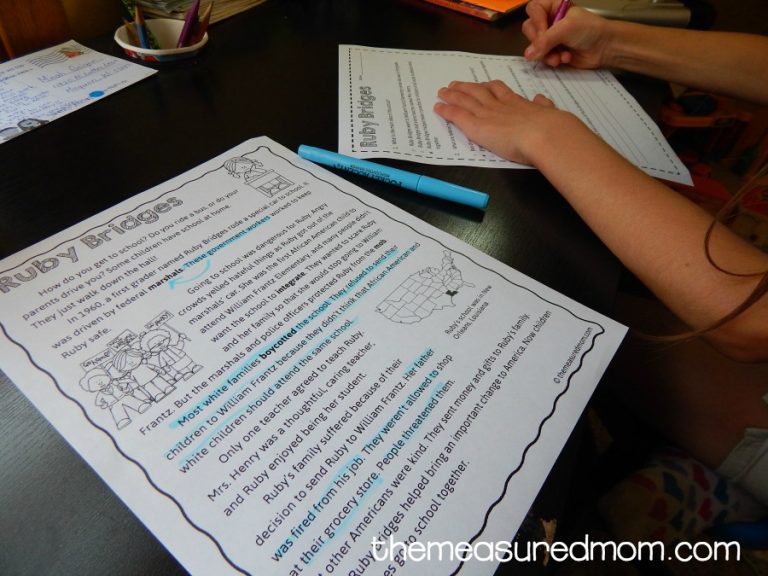 Ruby Bridges reading comprehension passage - Reach All Readers