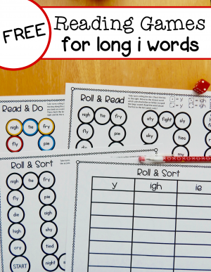 Long i reading games for y, ie, and igh words - Reach All Readers