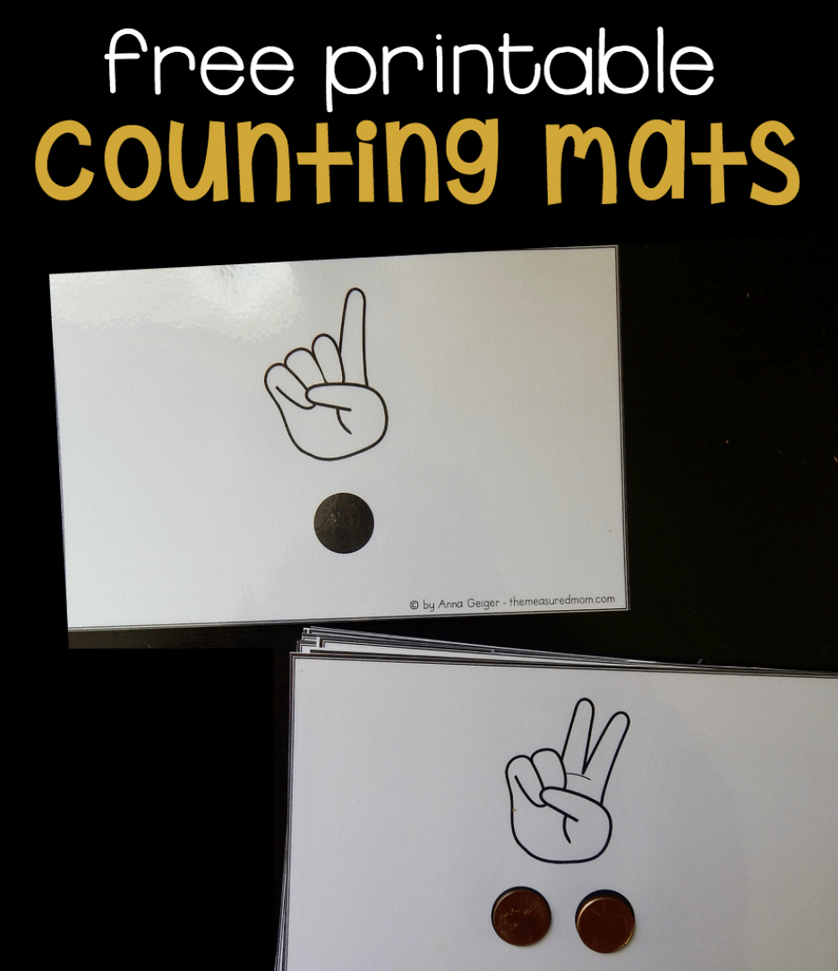 Counting fingers counting mats - Reach All Readers