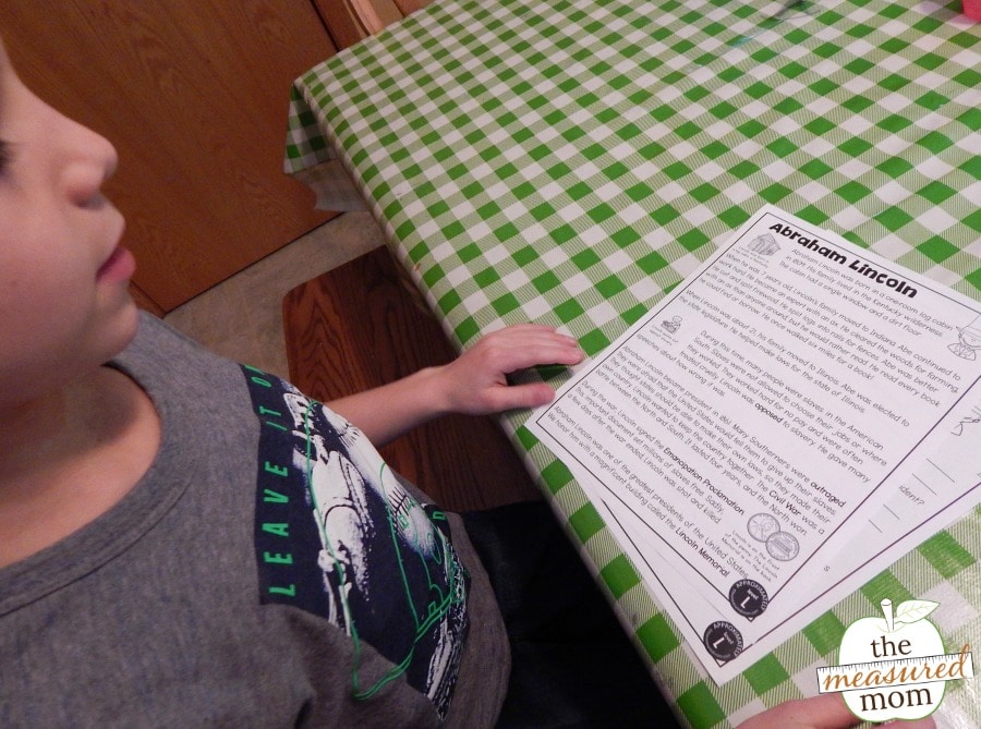 Abraham Lincoln reading passage - Reach All Readers