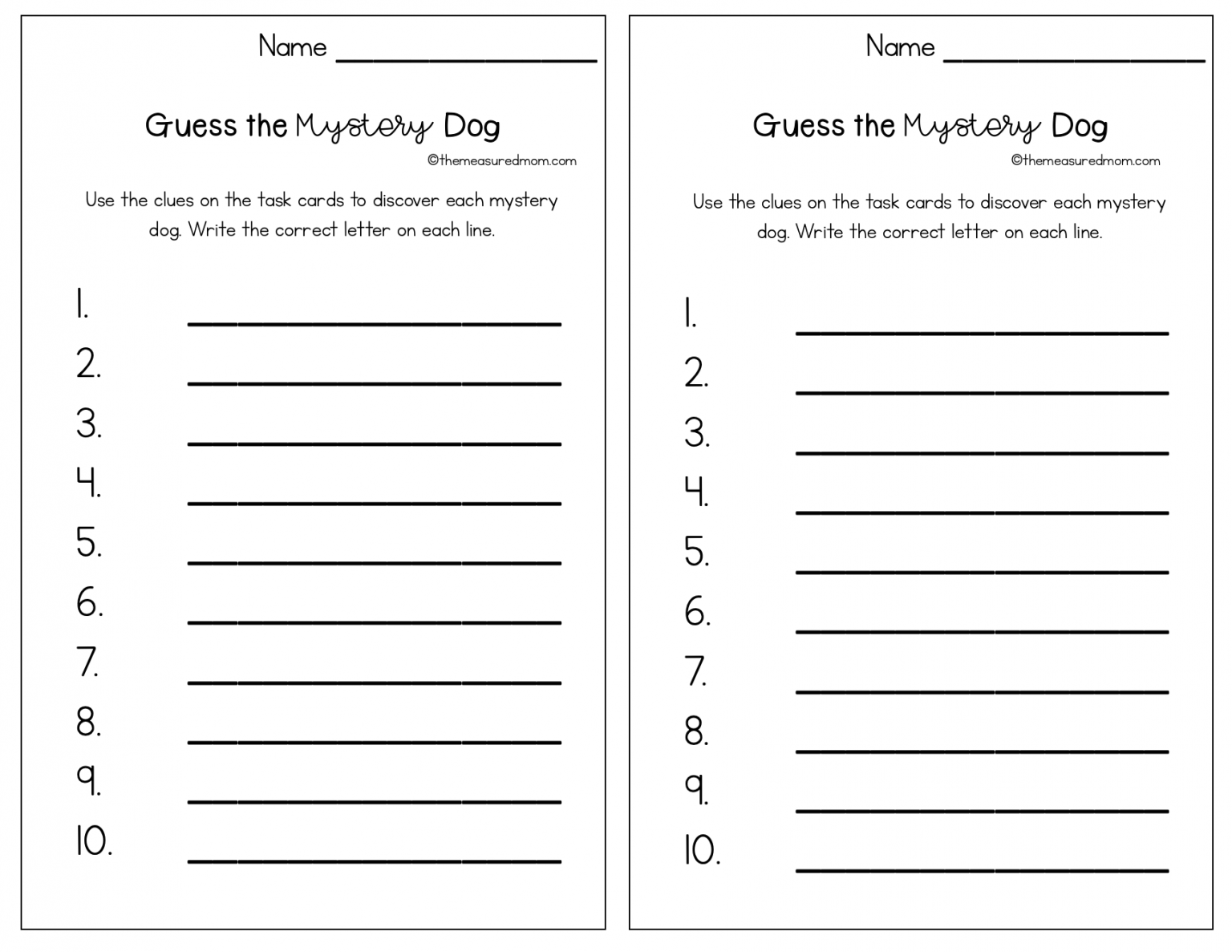 Mystery problem solving activities - Reach All Readers