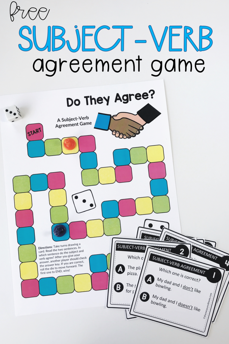 Subject-verb agreement game - Reach All Readers