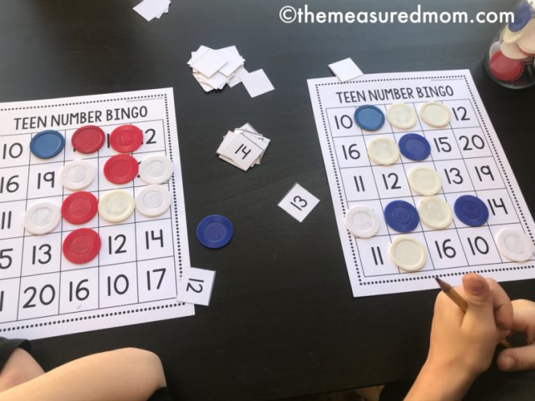Teen number BINGO - Reach All Readers