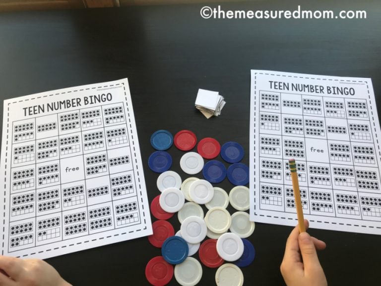 Teen number BINGO - Reach All Readers