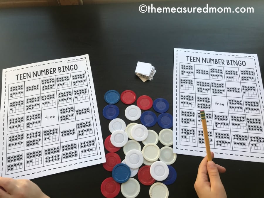 Teen number BINGO - Reach All Readers