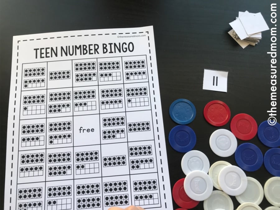 Teen number BINGO - Reach All Readers