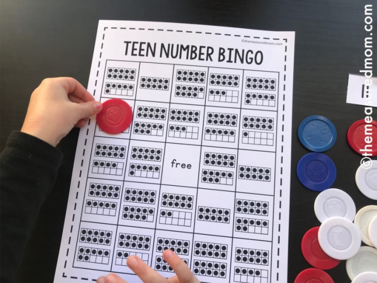 Teen number BINGO - Reach All Readers