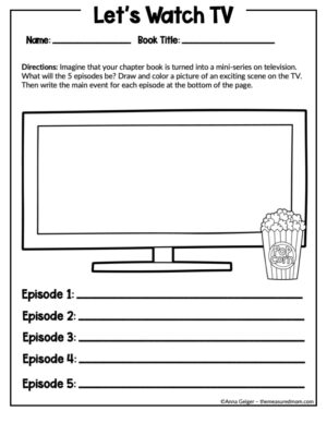 Reading response sheets & Early chapter book lists - Reach All Readers