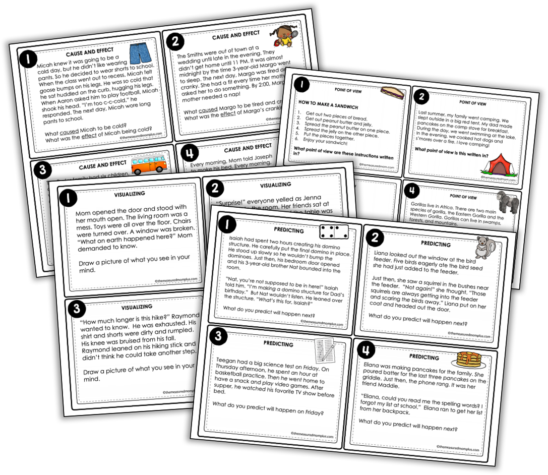 Main idea task cards - Reach All Readers