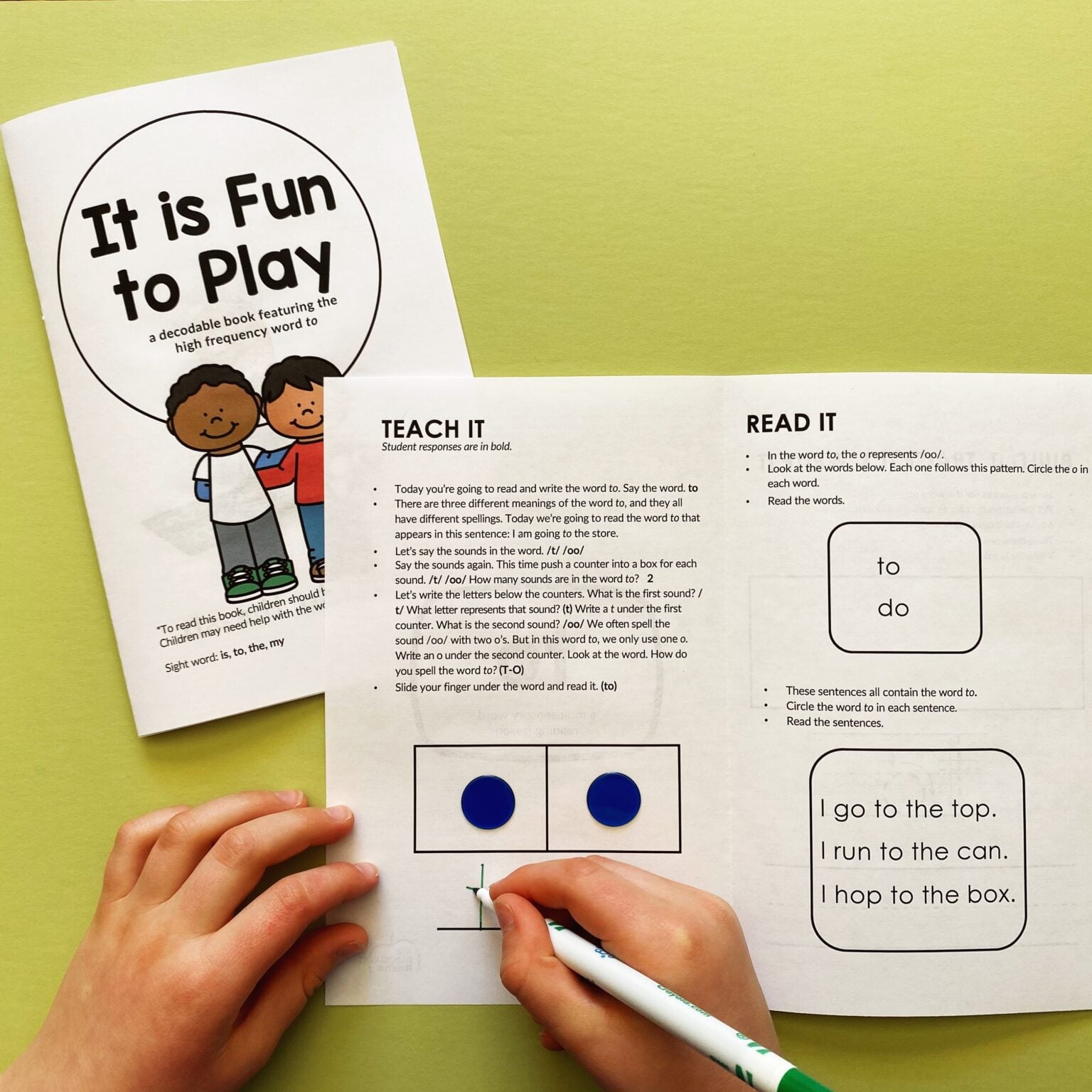 High frequency word lessons with decodable text - Reach All Readers