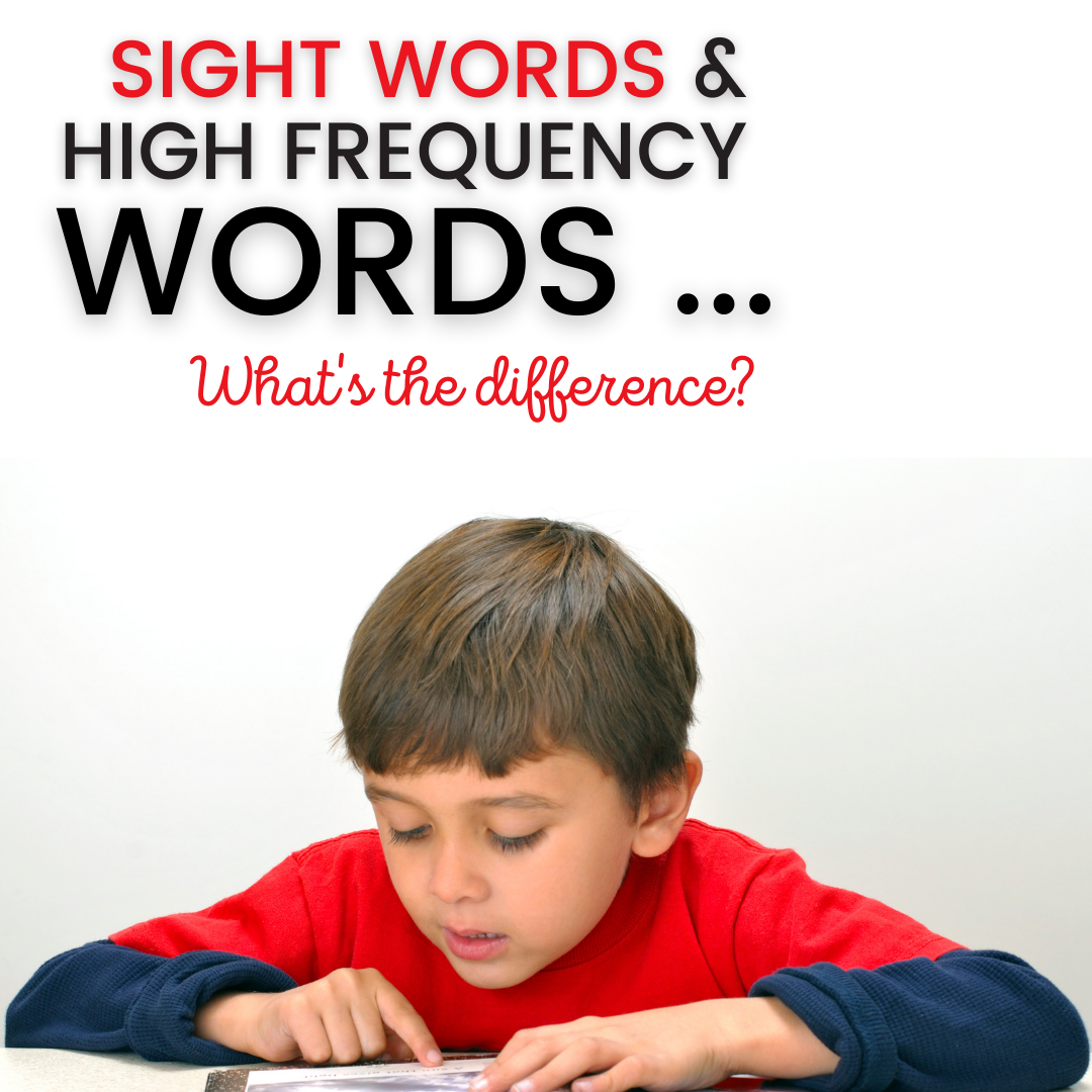 Sight words vs. High frequency words: What's the difference? - Reach ...