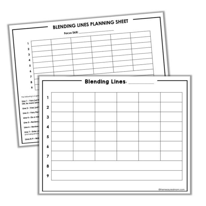 How to use blending lines - Reach All Readers