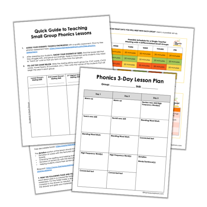 How to give small group phonics lessons - Reach All Readers