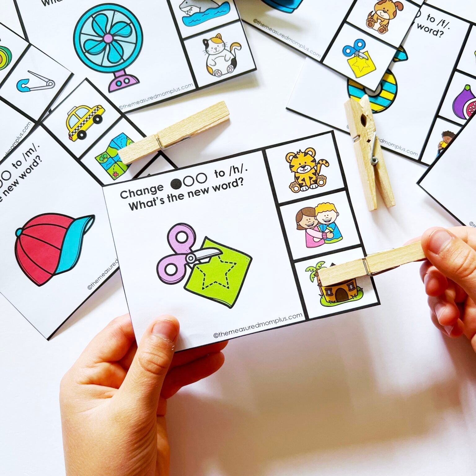 Phoneme Substitution: Initial Sound Clip Cards - Reach All Readers
