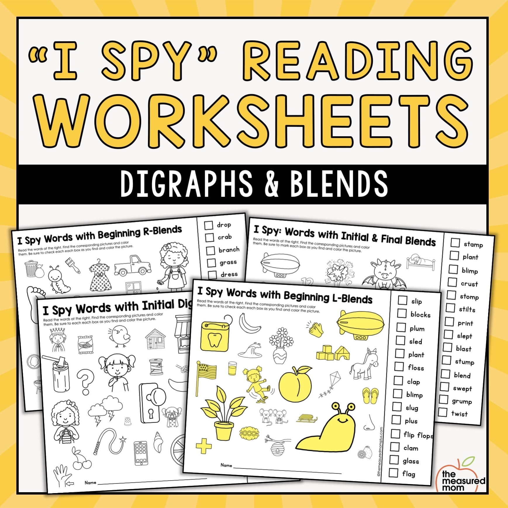 I Spy Words with Blends and Digraphs - Reach All Readers
