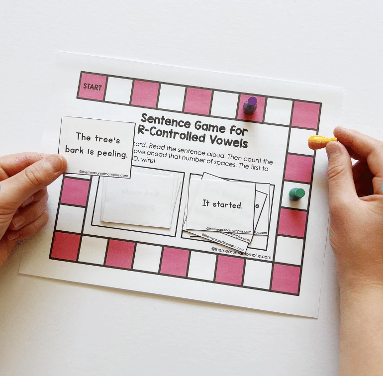 Sentence Reading Game: R-Controlled Vowels - Reach All Readers