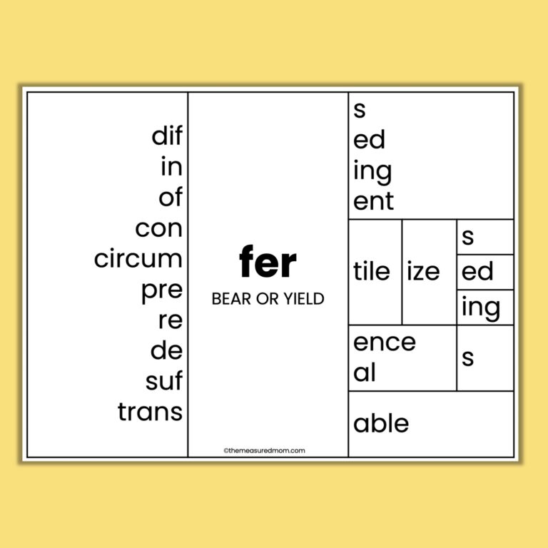 Free word matrix activities - Reach All Readers
